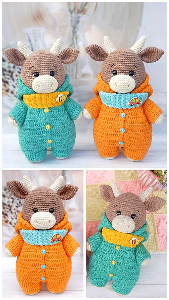 Amigurumi Bull Crochet Free Pattern - Amigurumi
