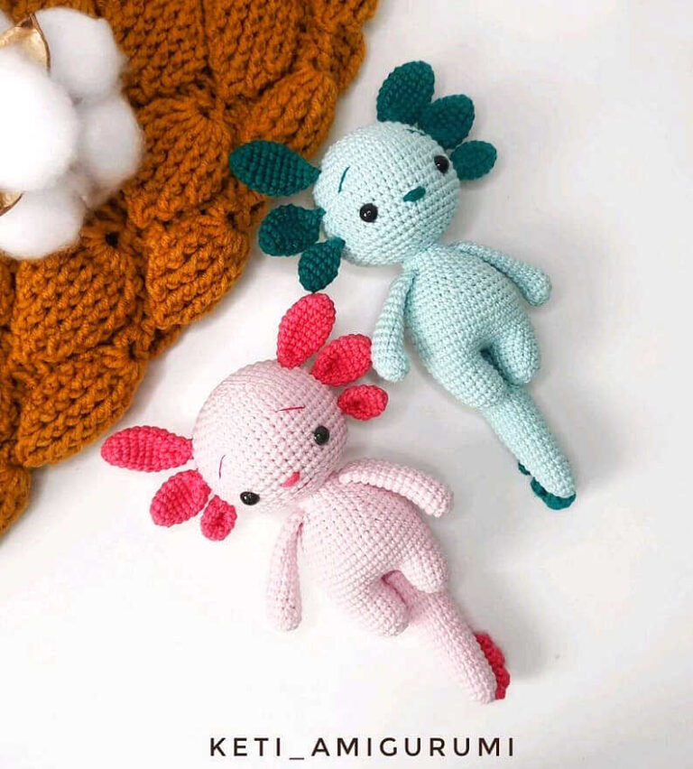 Crochet Axolotl Amigurumi Free Pattern - Amigurumi