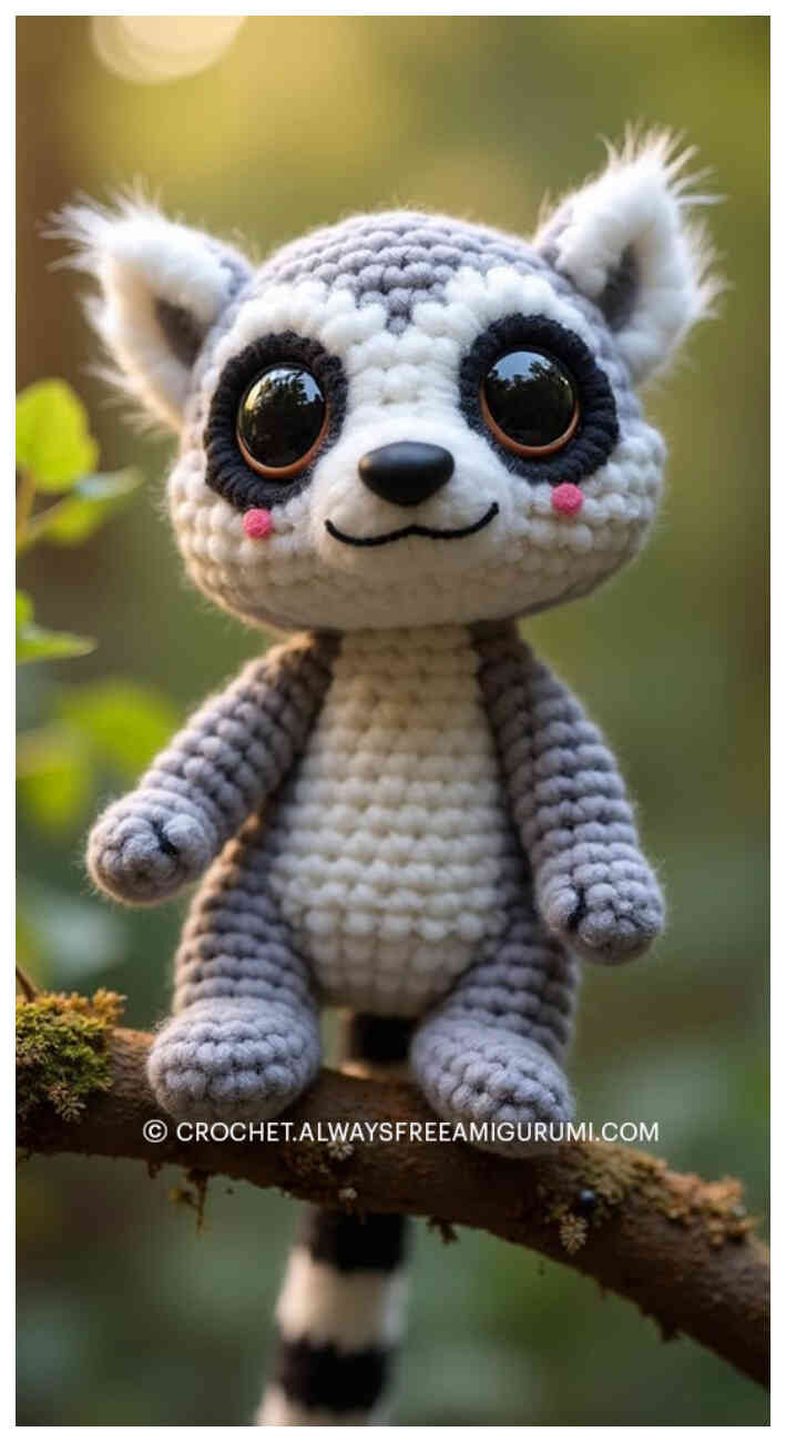Amigurumi Cute Lemur Free Crochet Pattern - Amigurumi