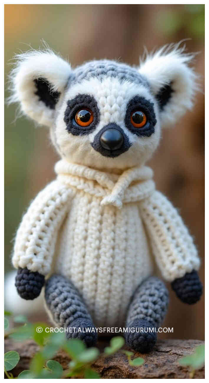 Amigurumi Cute Lemur Free Crochet Pattern - Amigurumi