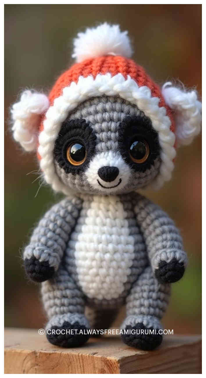 Amigurumi Cute Lemur Free Crochet Pattern - Amigurumi