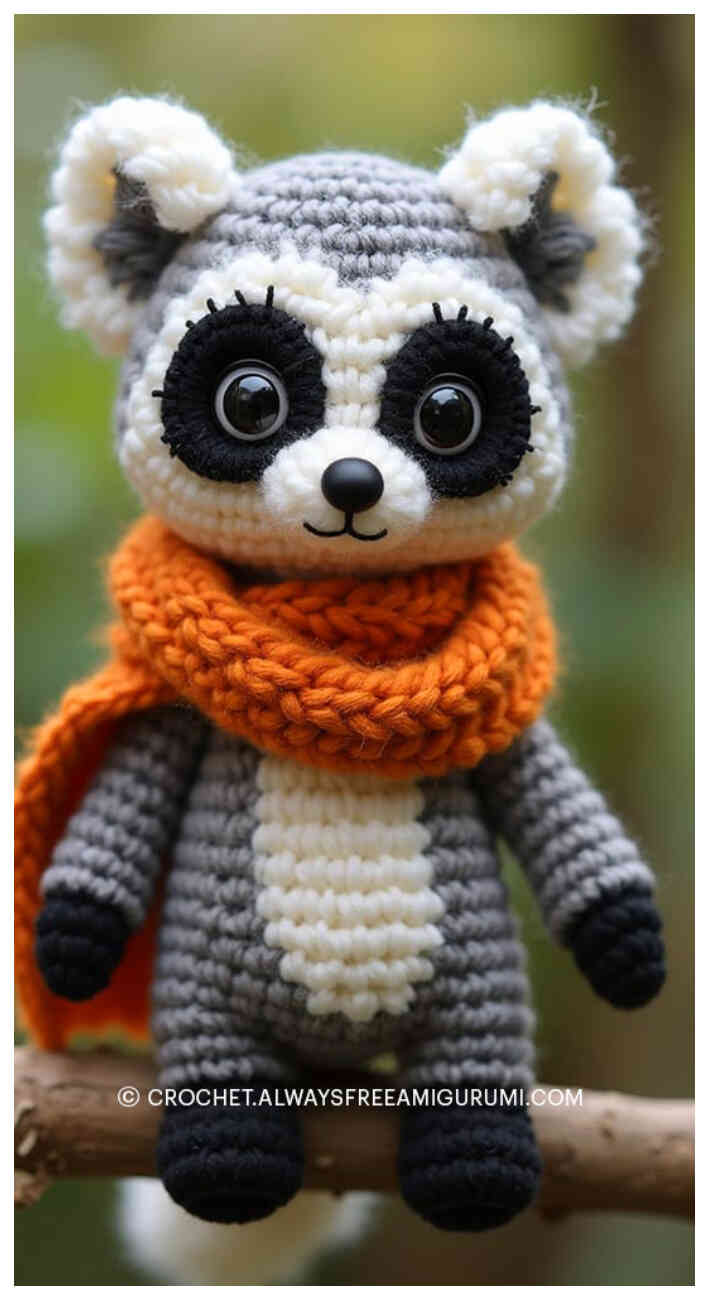 Amigurumi Cute Lemur Free Crochet Pattern - Amigurumi