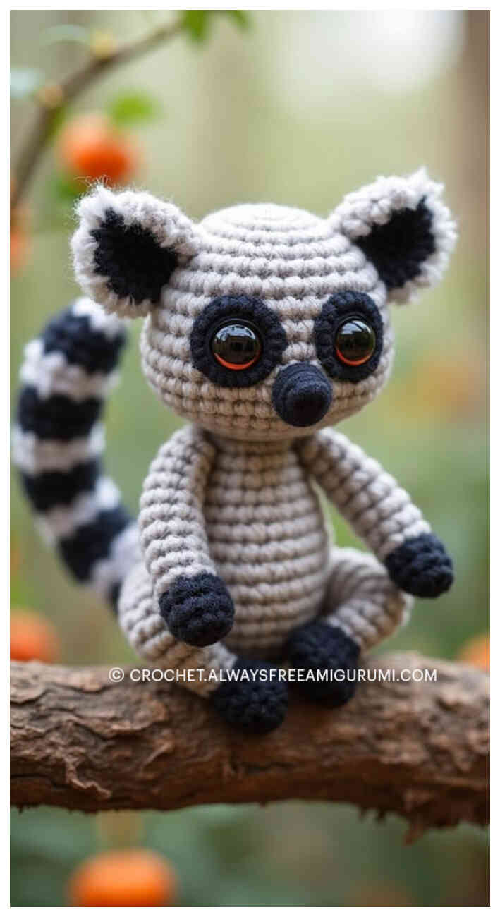 Amigurumi Cute Lemur Free Crochet Pattern - Amigurumi