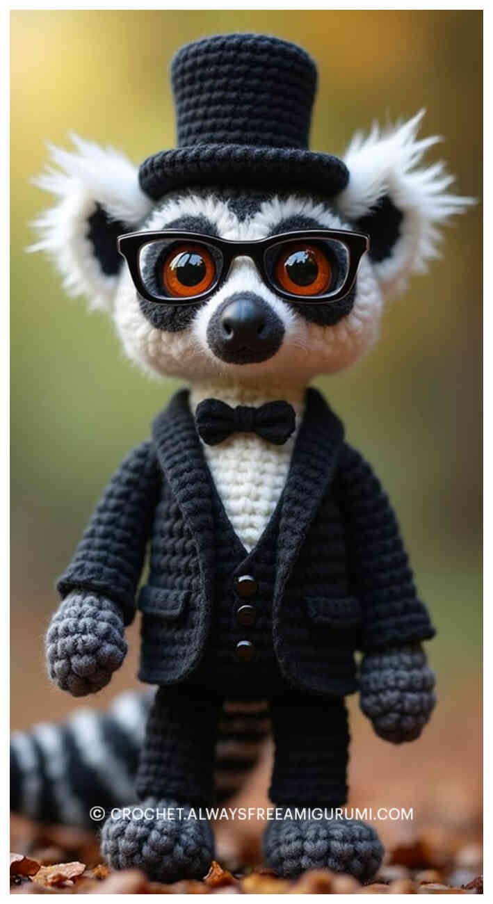 Amigurumi Cute Lemur Free Crochet Pattern - Amigurumi