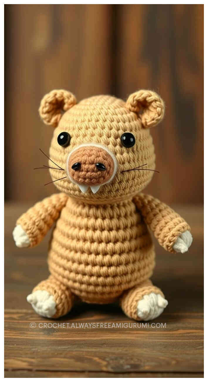 Amigurumi Capybara Free Crochet Pattern - Amigurumi