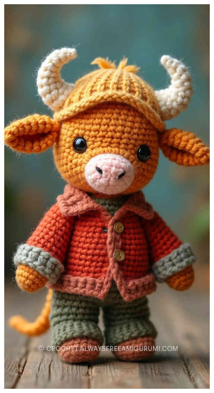 Amigurumi Bull Free Crochet Pattern - Amigurumi