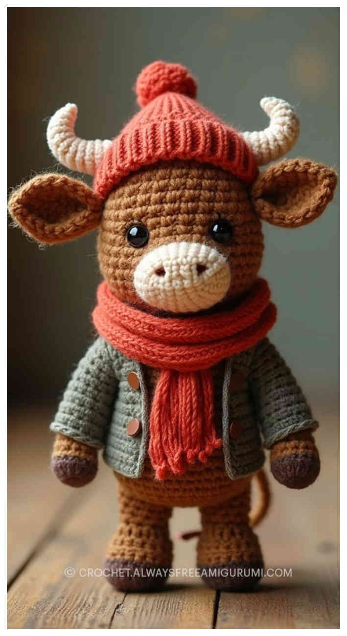 Amigurumi Bull Free Crochet Pattern - Amigurumi