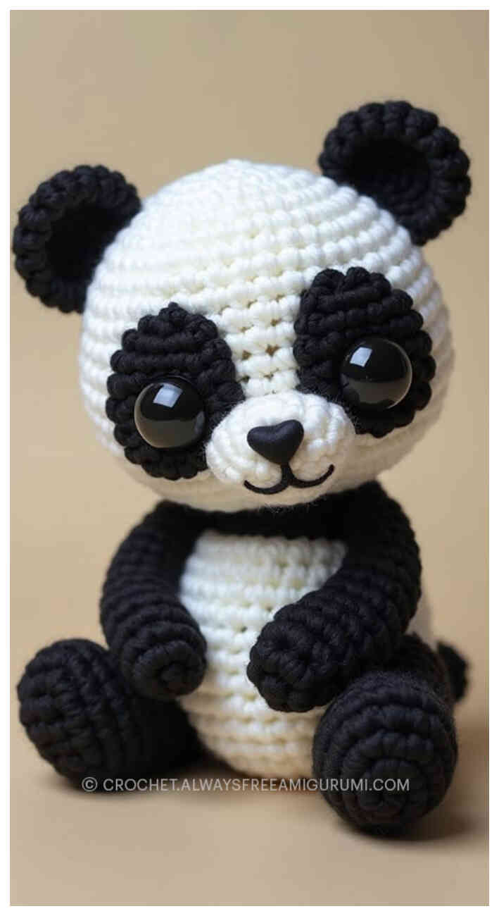 Amigurumi Sweet Panda Free Crochet Pattern - Amigurumi