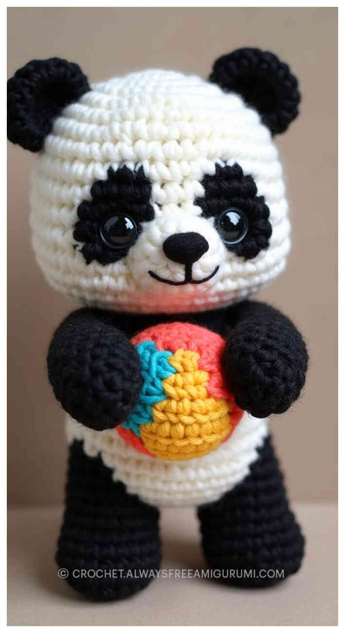 Amigurumi Sweet Panda Free Crochet Pattern - Amigurumi