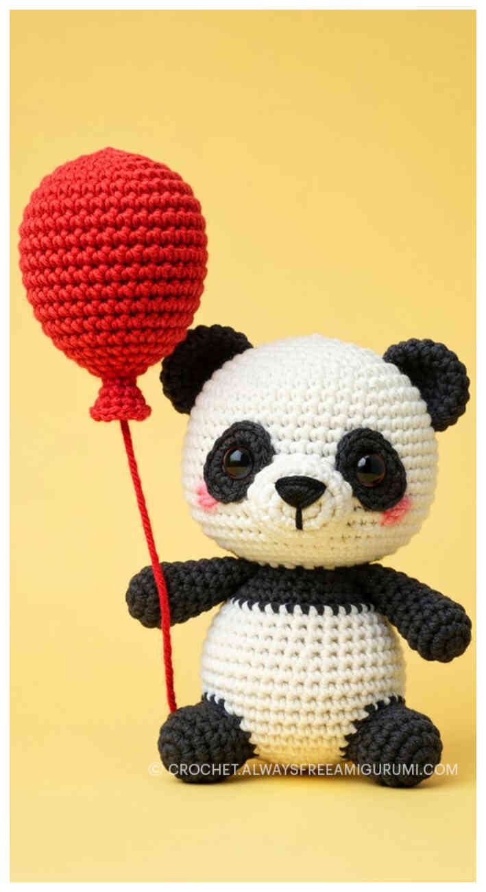 Amigurumi Sweet Panda Free Crochet Pattern - Amigurumi