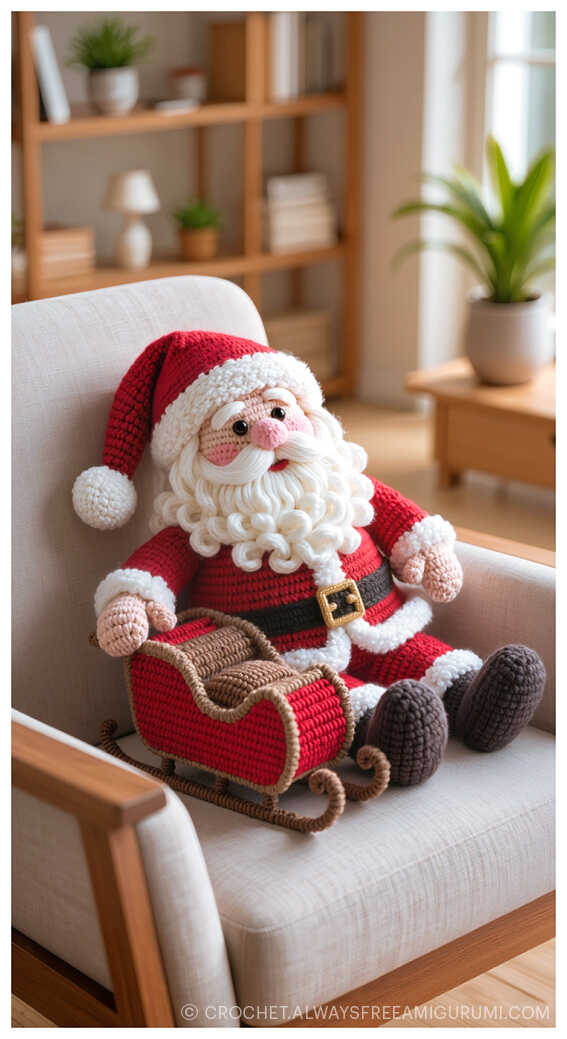 Santa Claus Amigurumi Free Crochet Pattern - Amigurumi